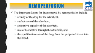 Extracorporeal removal of drugs | PDF