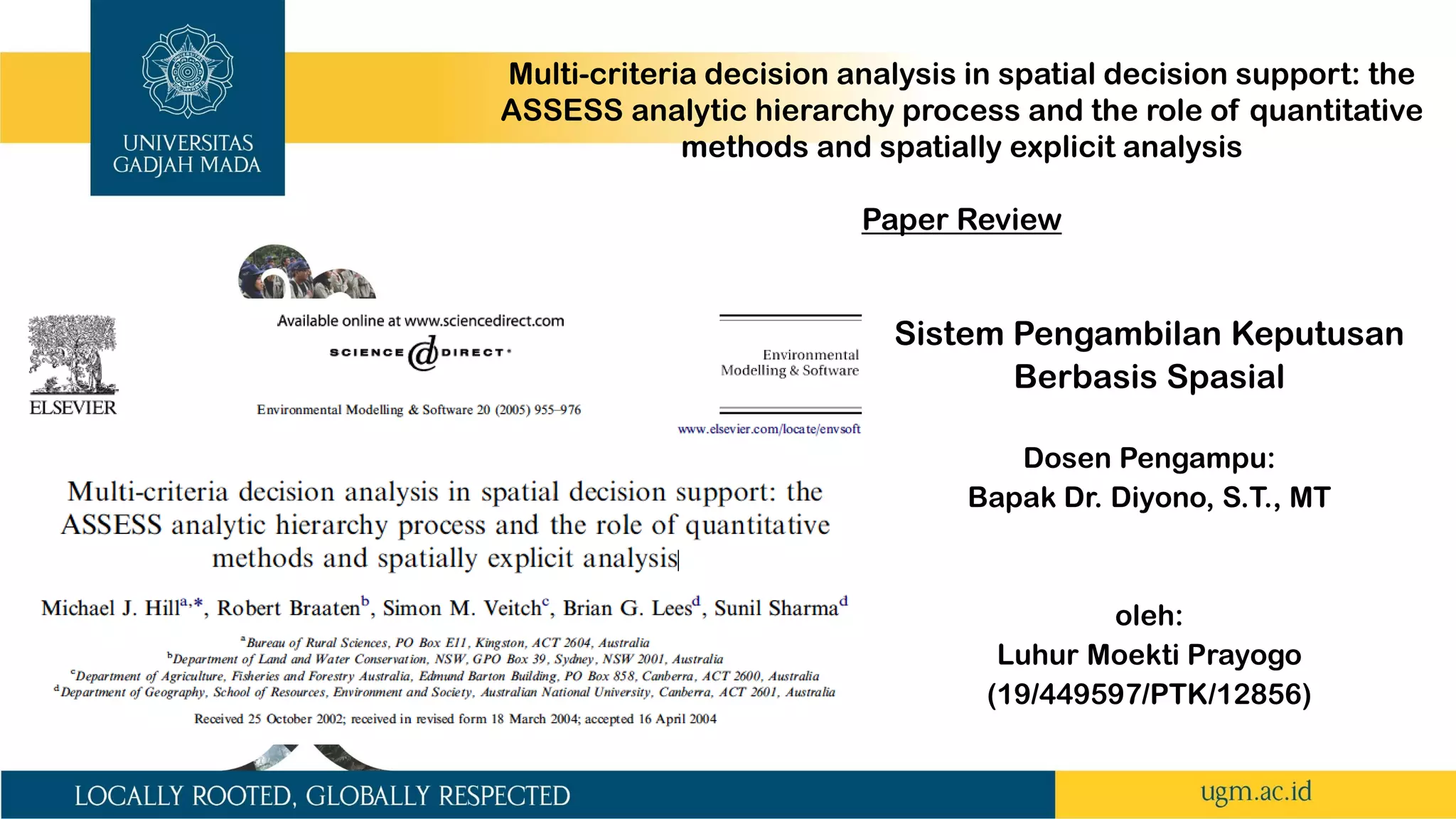 Multi Criteria Decision Analysis-Hierarki Analitik & Peran Metode ...
