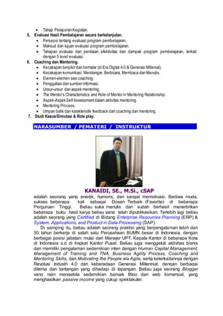 Silabus Training "Effective LEARNING and DEVELOPMENT PROGRAM" | DOCX