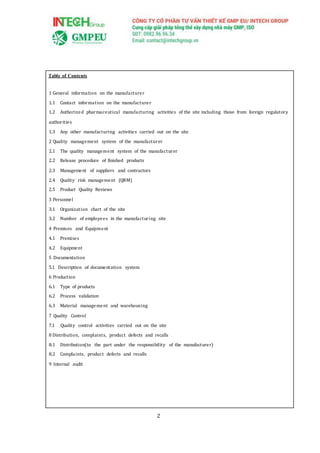 Bộ Site master file theo tiêu chuẩn GMP Nhật Bản | DOCX