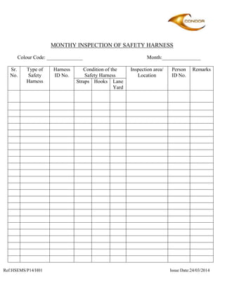 MONTHY INSPECTION OF SAFETY HARNESS -(19).doc