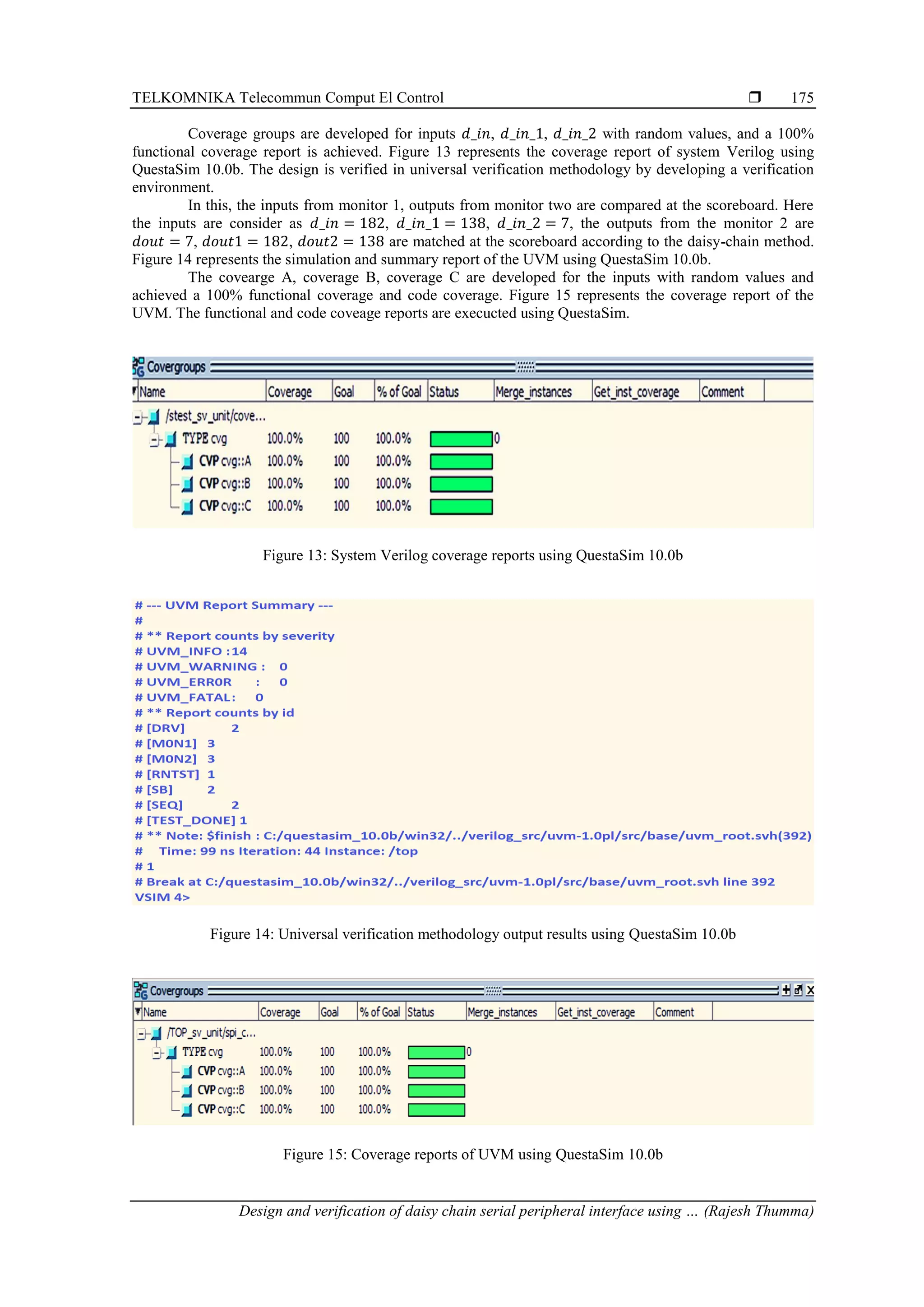 Design And Verification Of Daisy Chain Serial Peripheral Interface