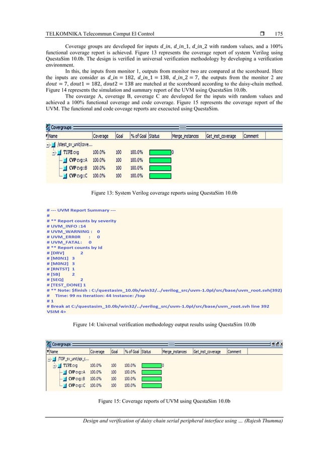 Design And Verification Of Daisy Chain Serial Peripheral Interface Using System Verilog And