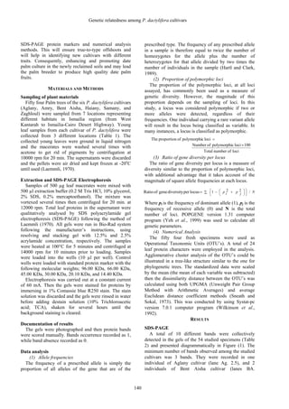 Genetic Relatedness among Six Common Phoenix dactylifera (Palmae ...