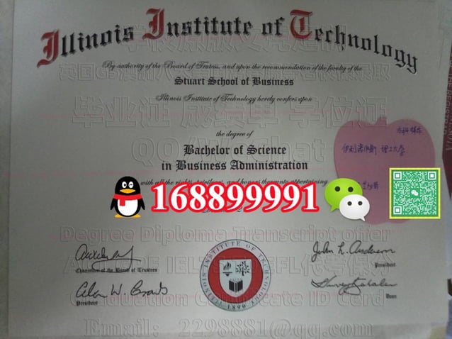 Illinois Institute of Technology degree offer diploma Transcript | PDF