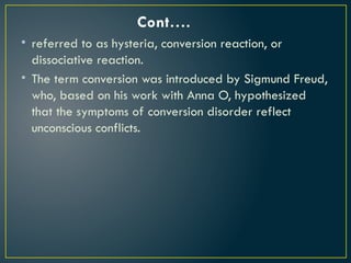 19. Conversion Disorder & Hypochondriasis.pptx