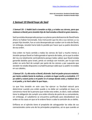 19.- 1 Samuel 19 David huye de Saúl. Por Humberto Rendon..pdf