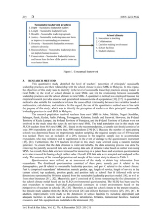 Sustainable leadership practices among school leaders and their ...