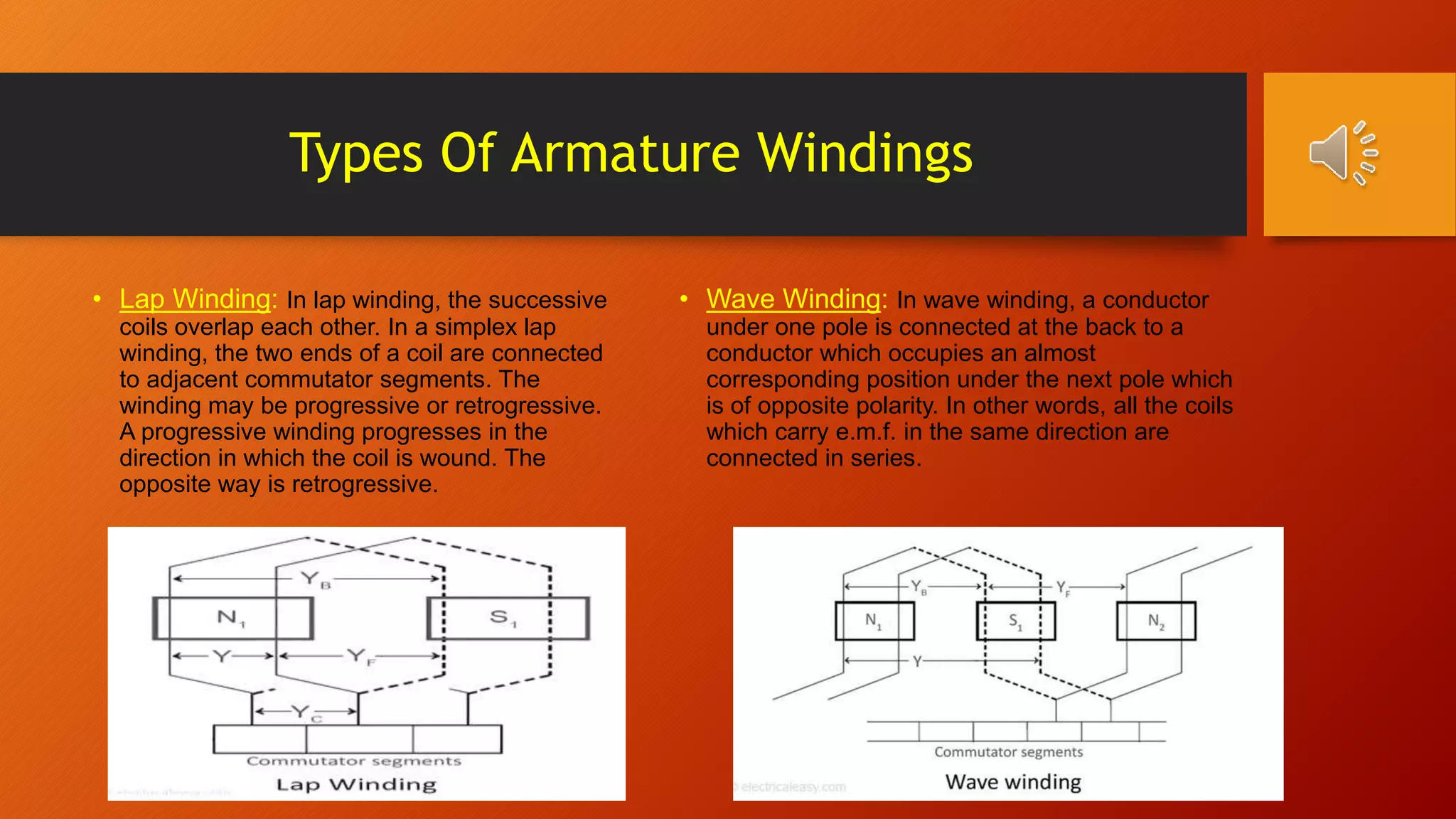 Armature Winding and Voltage Buildup | PPTX
