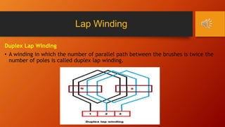 Armature Winding and Voltage Buildup | PPTX