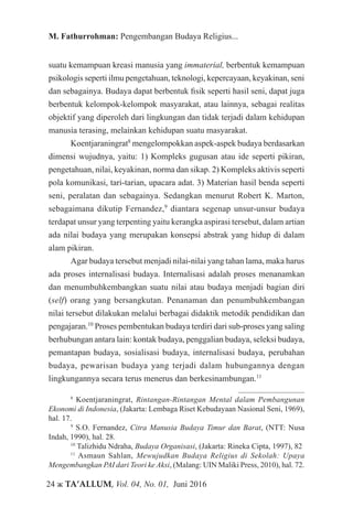 PENGEMBANGAN BUDAYA RELIGIUS DALAM MENINGKATKAN MUTU PENDIDIKAN | PDF