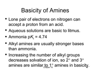 19 - Amines - Wade 7th | PPT