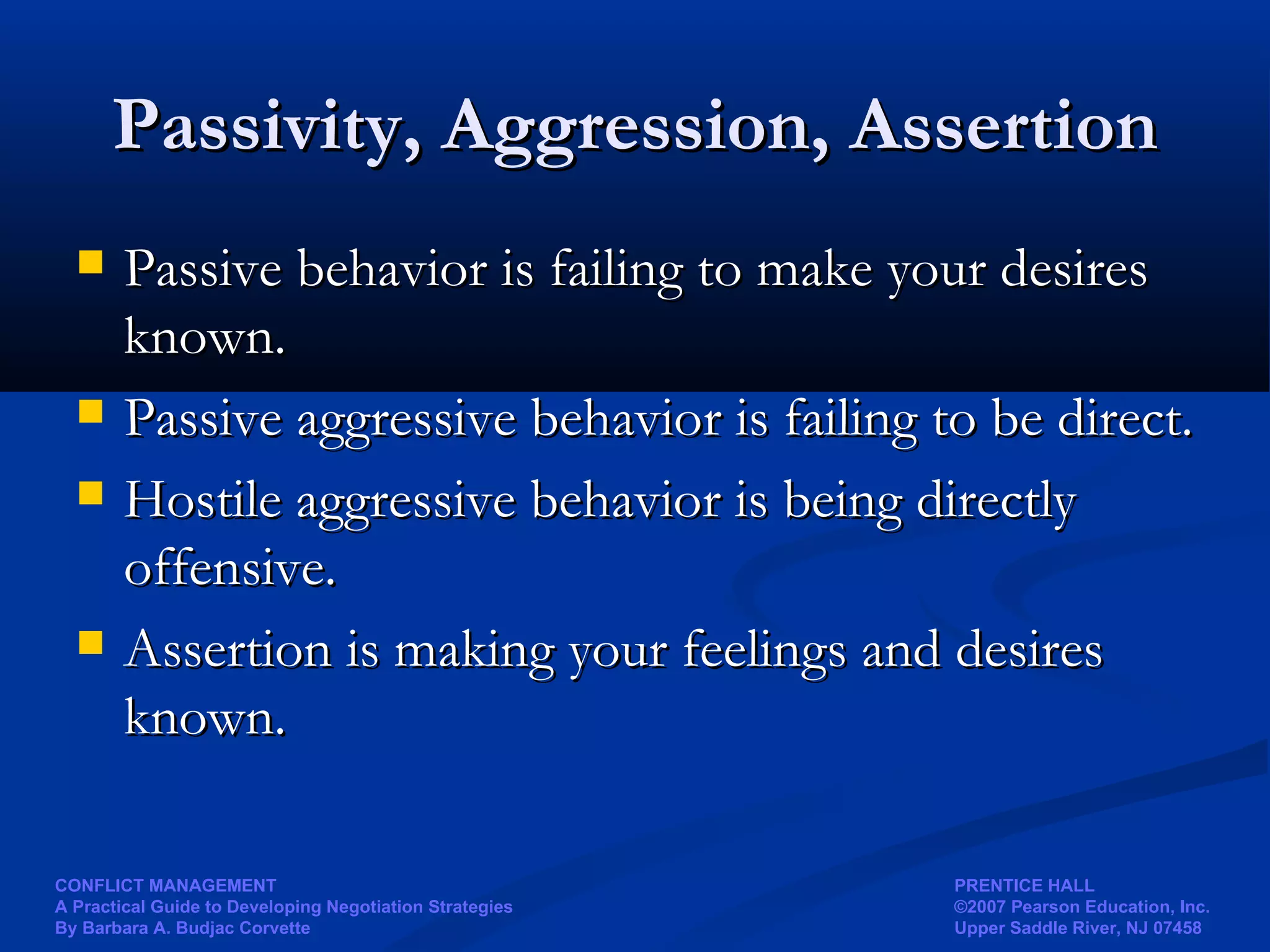 19. assertion and negotiation tool to conflict mgmt | PPT