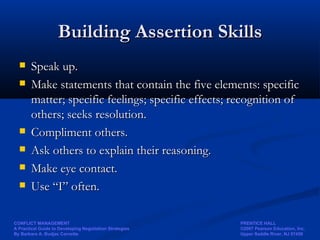 19. assertion and negotiation tool to conflict mgmt | PPT