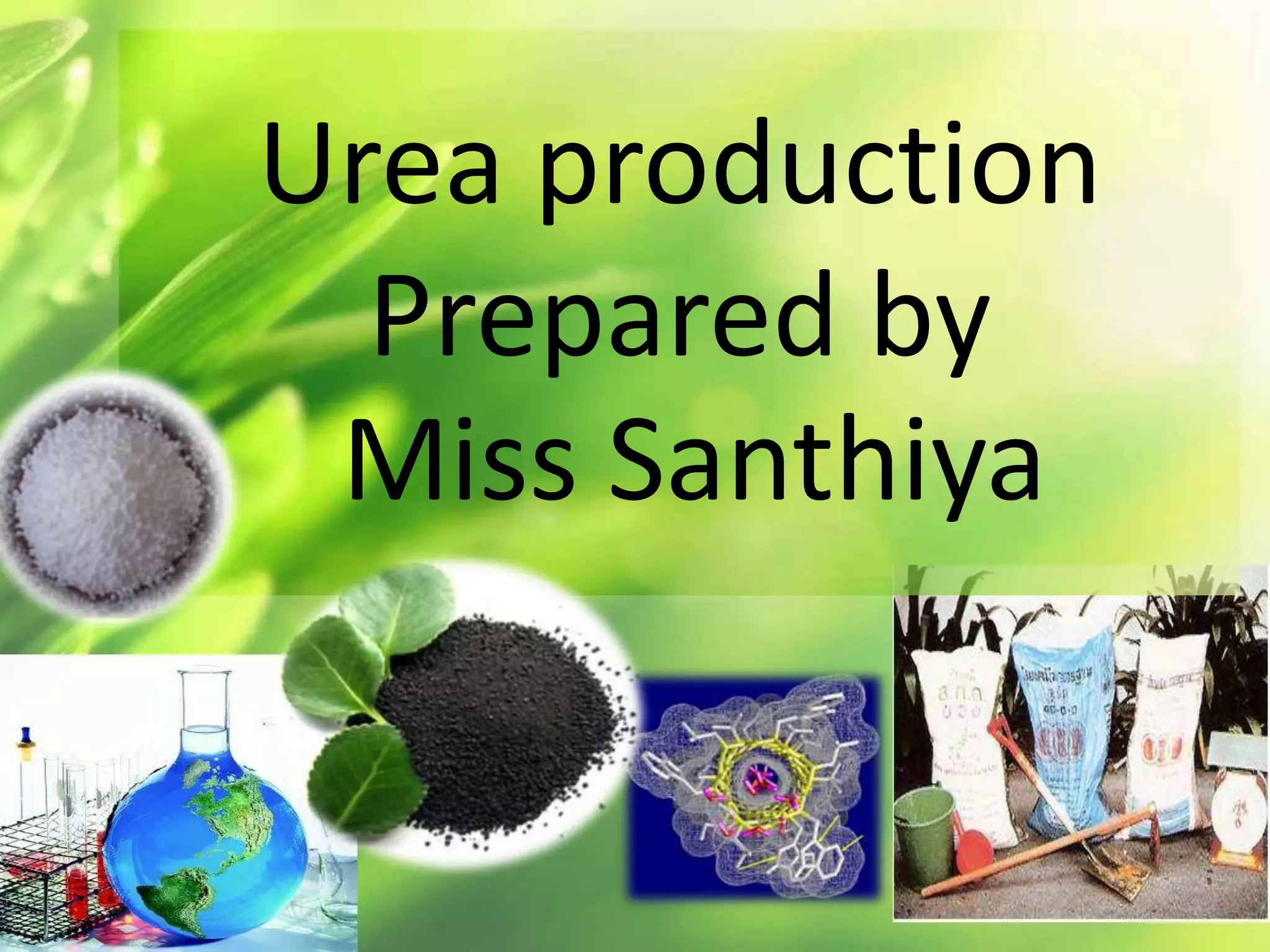 Urea production prepared | PPTX