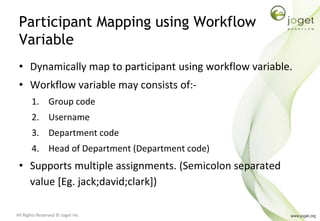 Joget Workflow v6 Training Slides - 19 - Doing More with your Process Design | PPTX ...