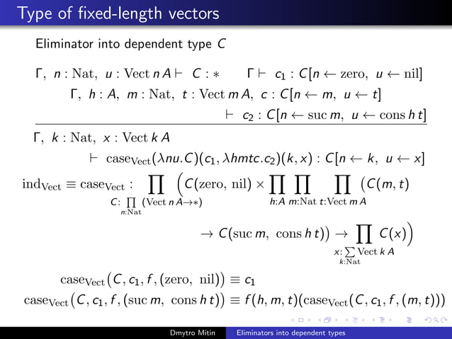 19 - Scala. Eliminators into dependent types (induction) | PPT