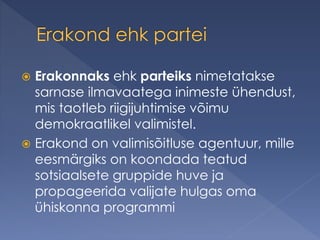 19. erakonnad | PPTX