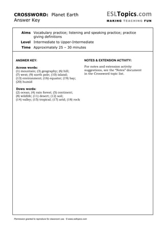 crossword-planet-earth | PDF