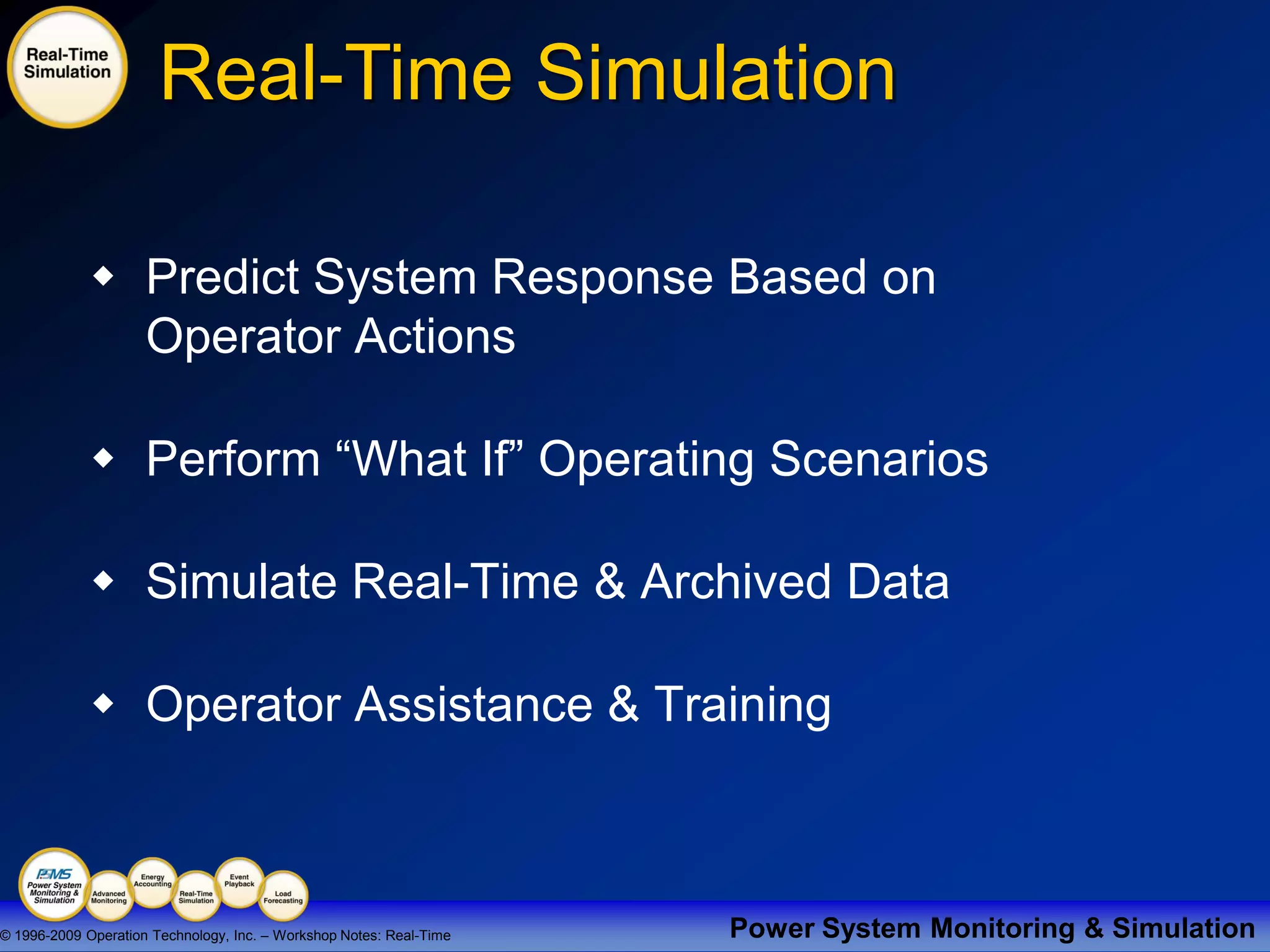 ETAP - etap real-time overview | PDF