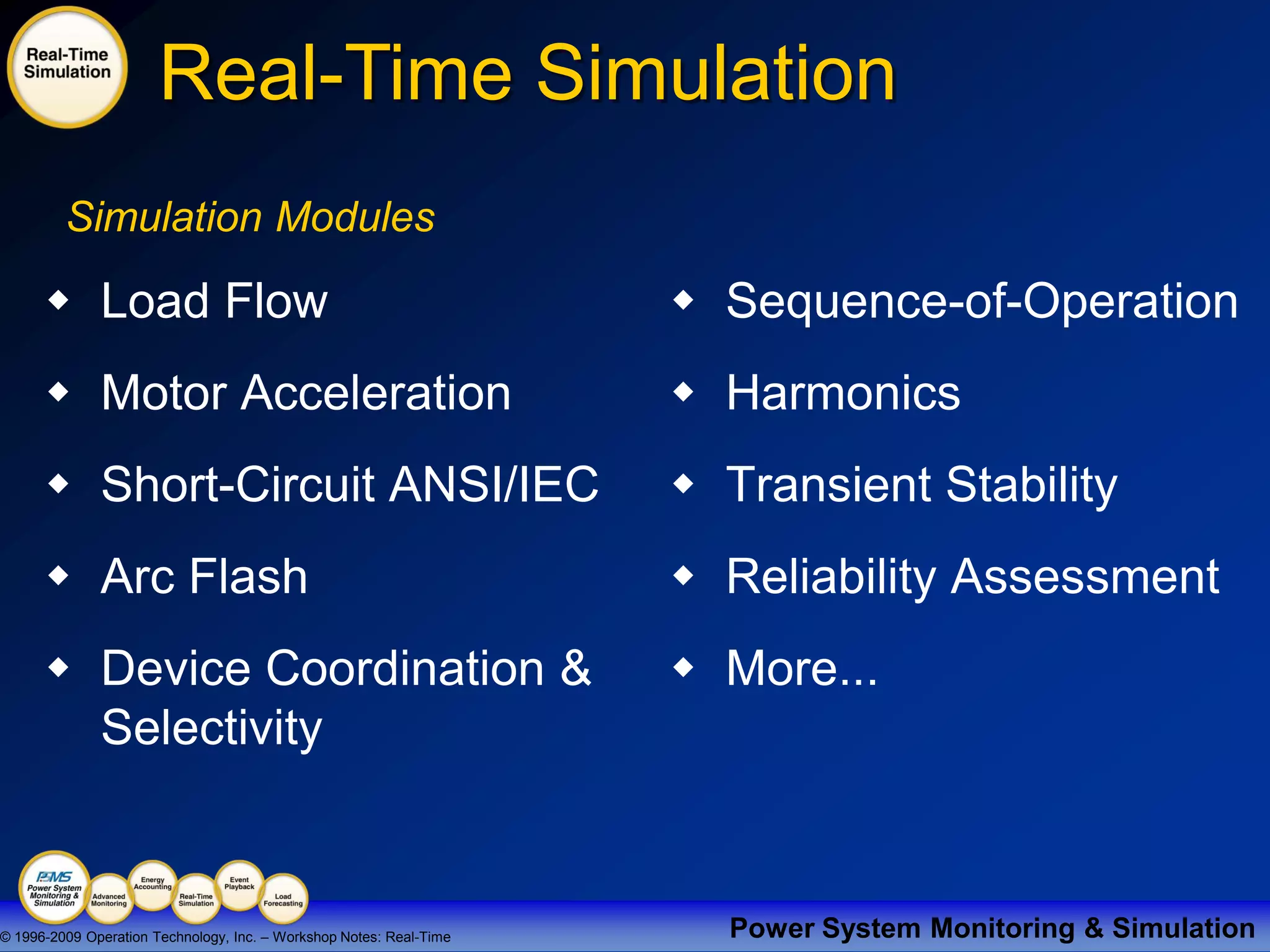 ETAP - etap real-time overview | PDF