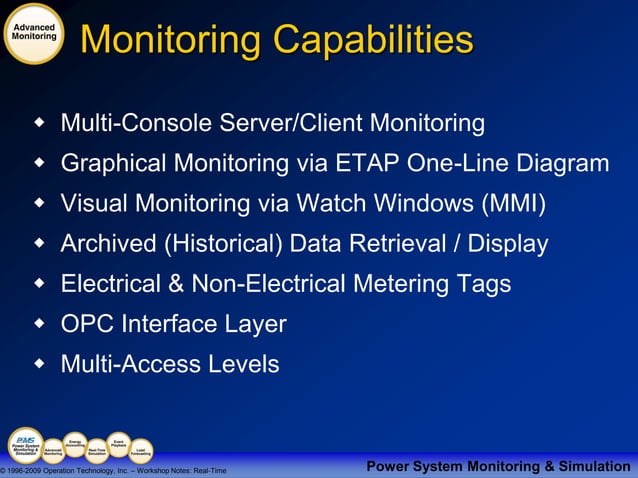 ETAP - etap real-time overview | PDF
