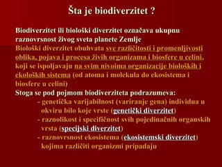 Faktori ugrozavanja biodiverziteta | PPT