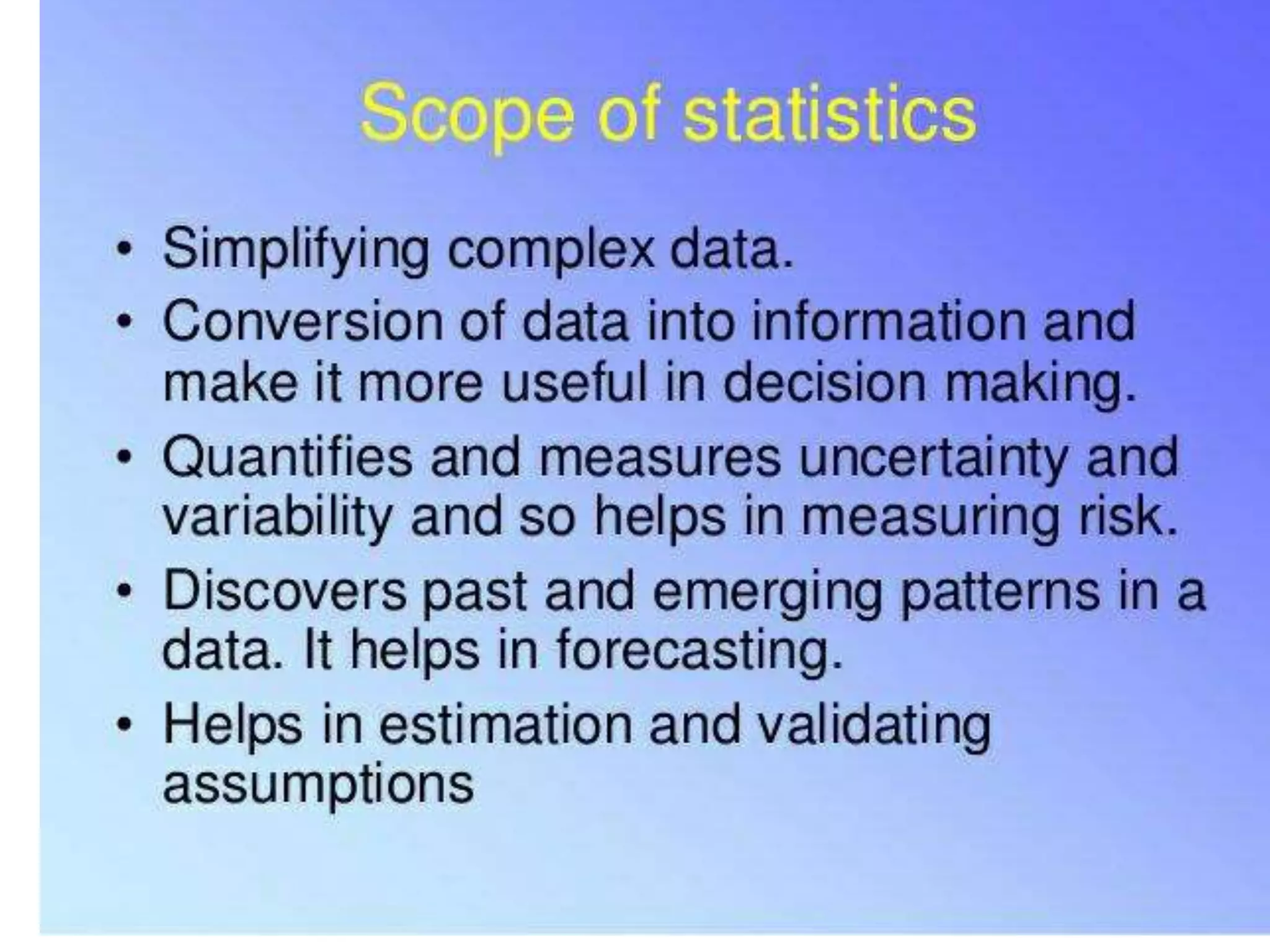 Application of Statistics | PPT