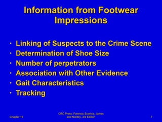 19 Forensic Science Powerpoint Chapter 19 Forensic Footwear Evi | PPT