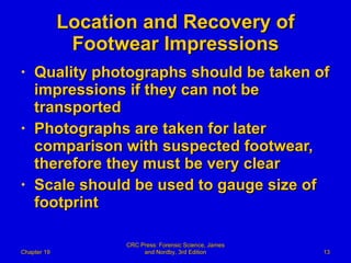 19 Forensic Science Powerpoint Chapter 19 Forensic Footwear Evi | PPT