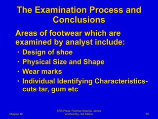 19 Forensic Science Powerpoint Chapter 19 Forensic Footwear Evi | PPT