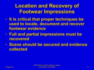 19 Forensic Science Powerpoint Chapter 19 Forensic Footwear Evi | PPT