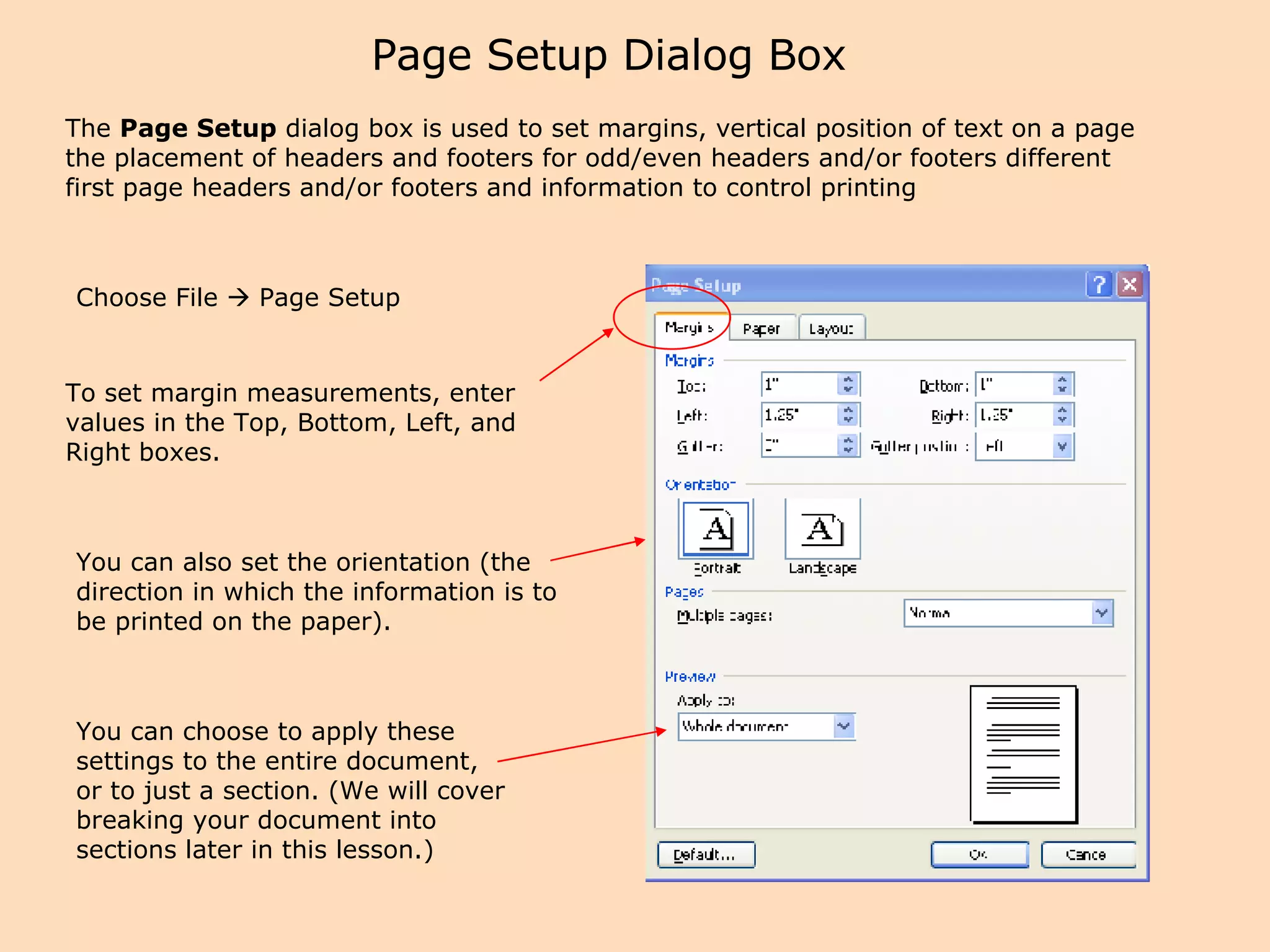 Formatting Pages | PPT