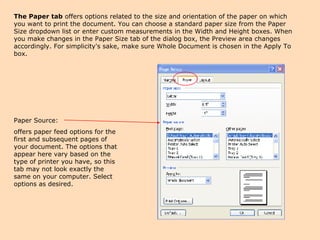 Formatting Pages | PPT