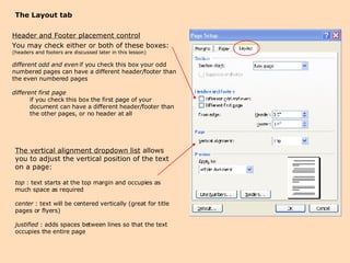 Formatting Pages | PPT