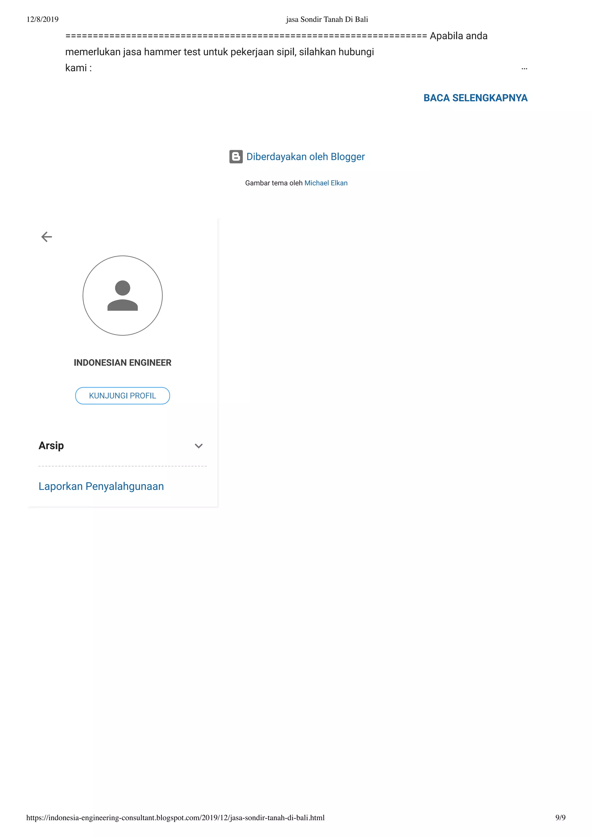 19 jasa sondir tanah di bali | PDF