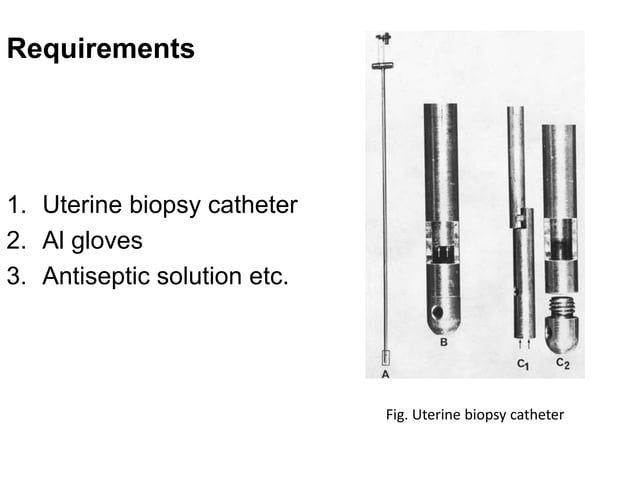 Technique of Taking Biopsy from Endometrium and Interpretation