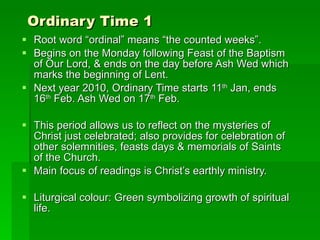 19 Liturgical Year Precepts Of The Church | PPT
