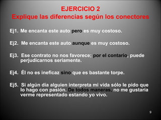 19. Los Conectores Contraargumentativos | PPT