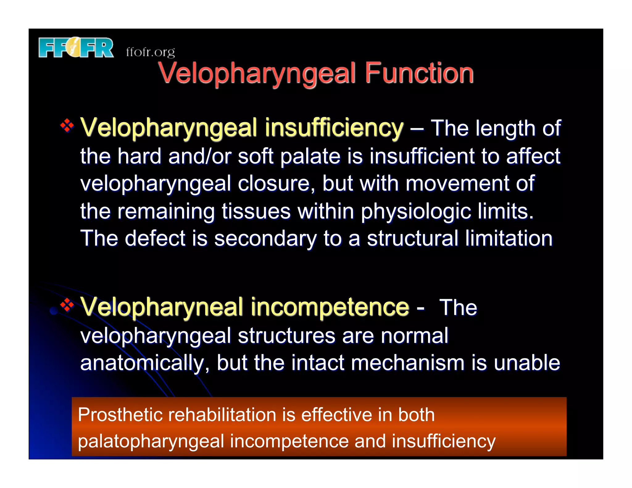 19.(new)speech and velopharyngeal function | PPT