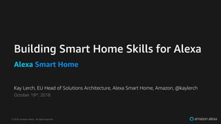 Building Smart Home skills for Alexa | PPT