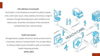 ORAL HEALTHCARE DELIVERY IN INIDA | PPTX