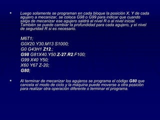 19-Progamacion-Fanuc-Cnc-Mecanizado-codigos y programas | PDF