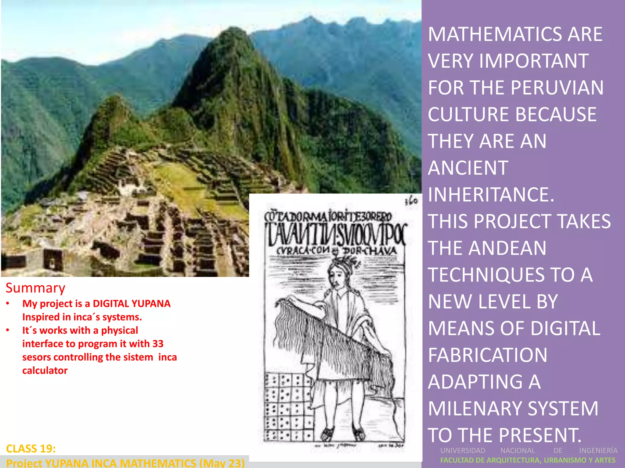 19.proyecto yupna incamathematics-(may 30) | PPT