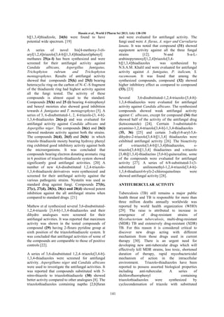 TRIAZOLOTHIADIAZOLES AS ANTIMICROBIAL AGENT: A SHORT RIVIEW | PDF