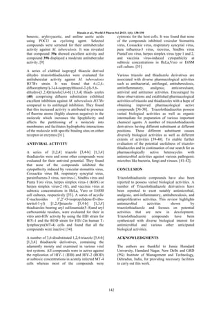 TRIAZOLOTHIADIAZOLES AS ANTIMICROBIAL AGENT: A SHORT RIVIEW | PDF