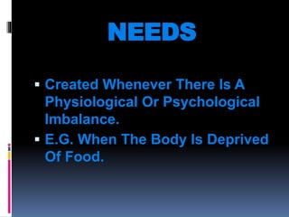 Motivation Needs & Drives | PPTX