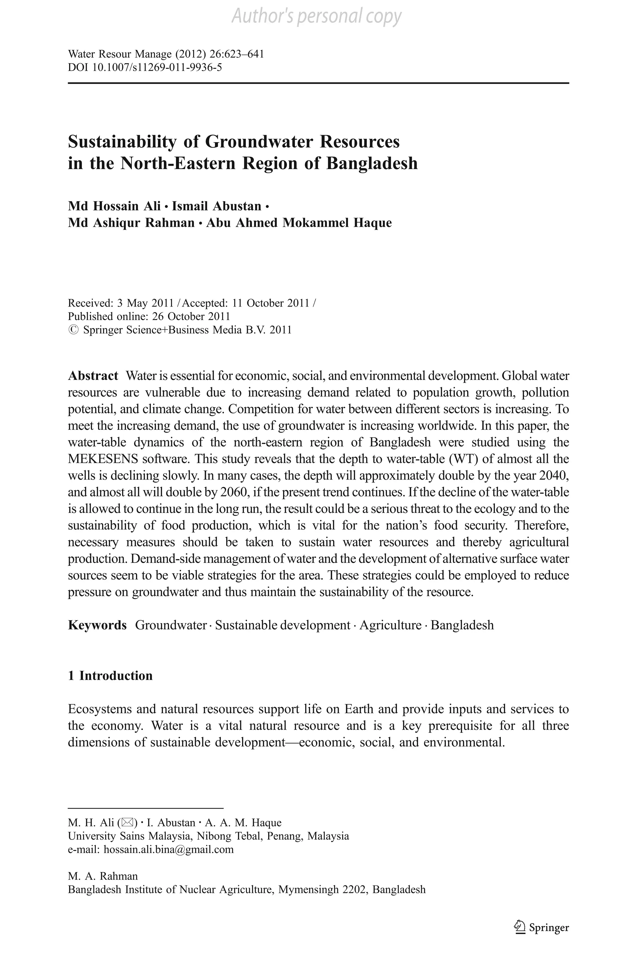 19 sustainability of wrm mym | PDF