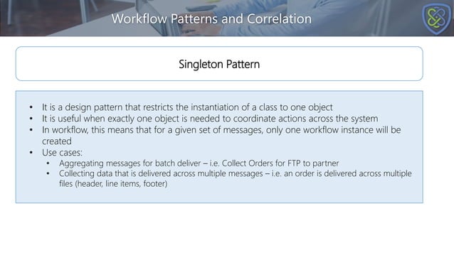 Workflow Patterns and Correlation 3.7 | PPTX