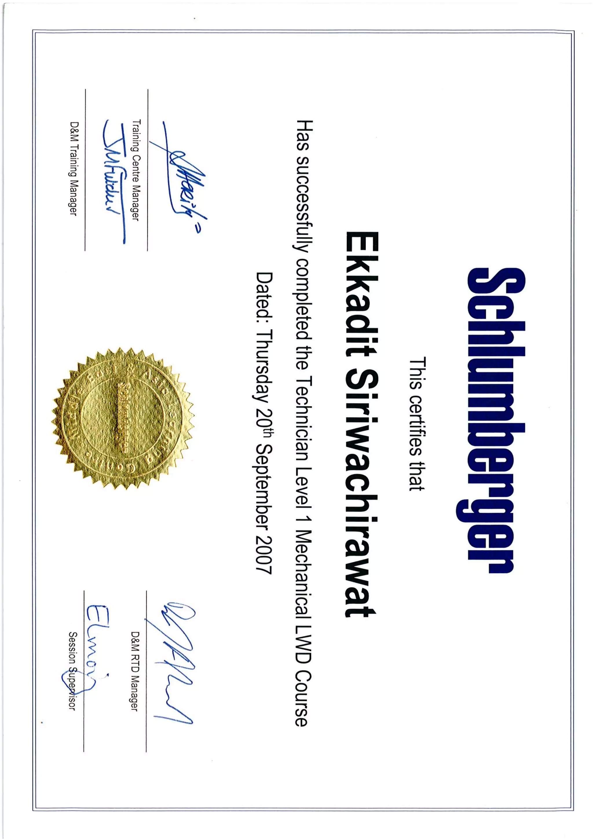 LWD level 1 cert. | PDF